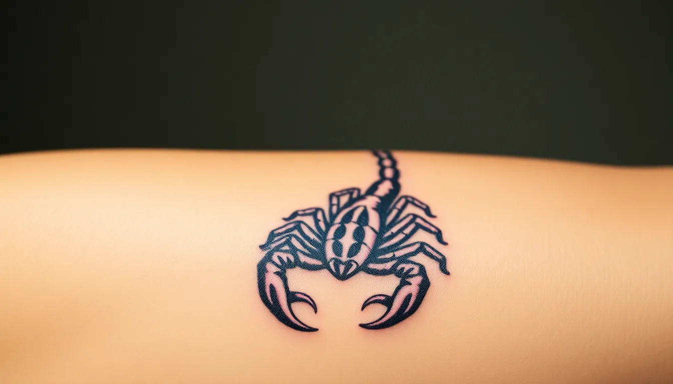 Skorpion Tatovering: Dyb Symbolik af Styrke og Transformation i Din ...