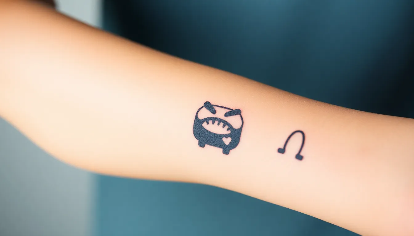 Opdag Sjove Små Tatoveringer: Minimalistisk Design med Et Humoristisk Twist
