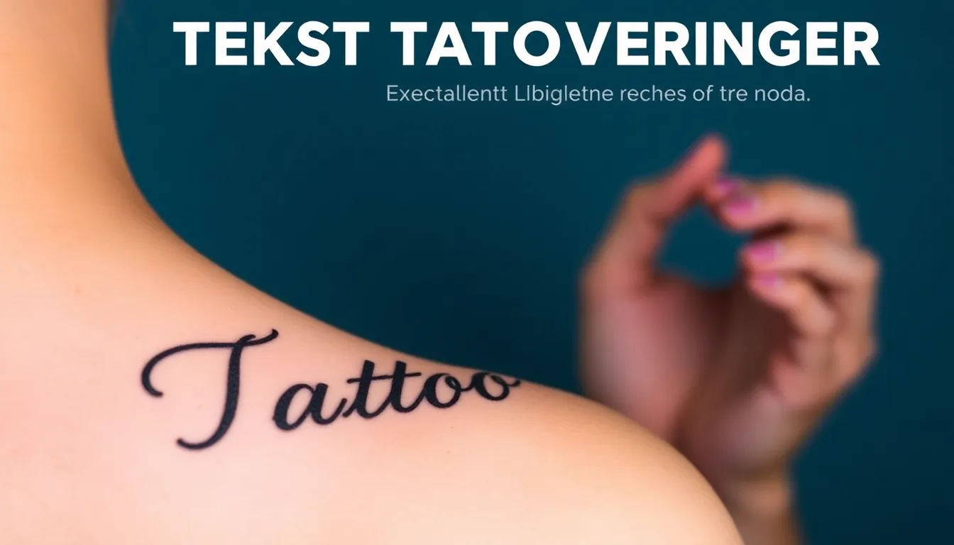 Udforsk Magien i Tekst Tatoveringer: Udtryk Din Personlighed med Ord